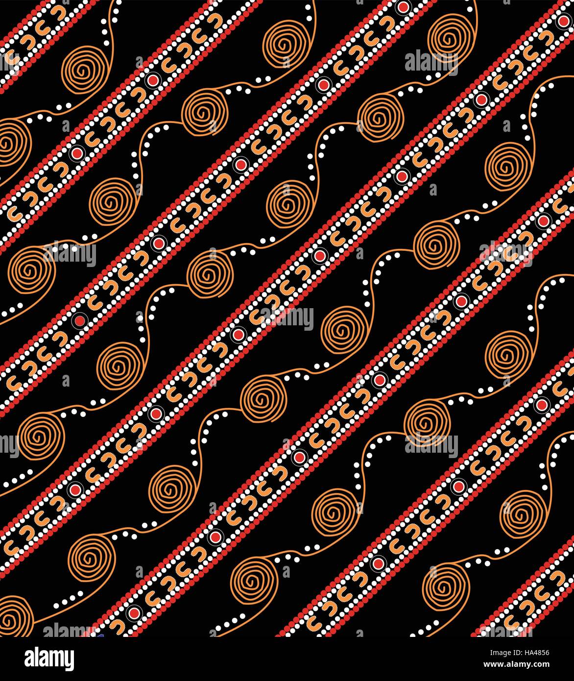 Illustration based on aboriginal style hi-res stock photography and ...