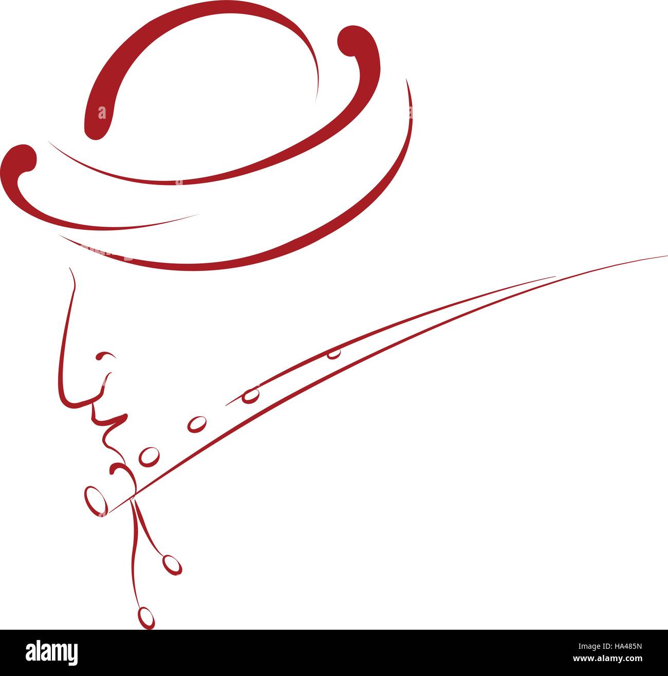 Lord Krishna Creative Line Art (Vector Illustration Stock Vector Image ...