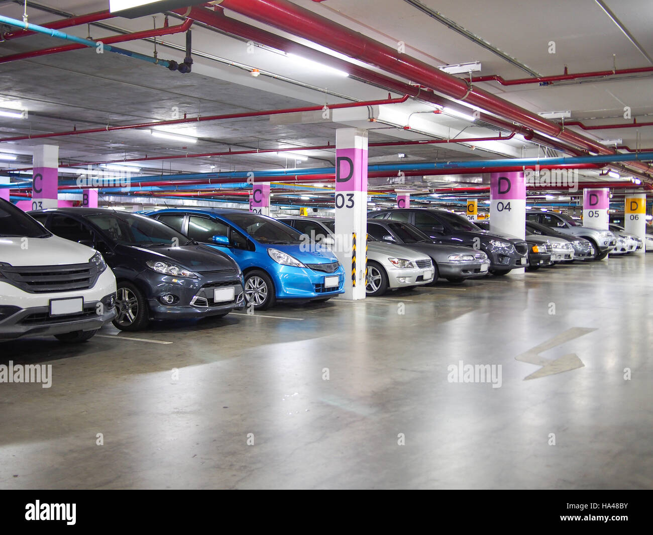 Car parking interior hi-res stock photography and images - Alamy