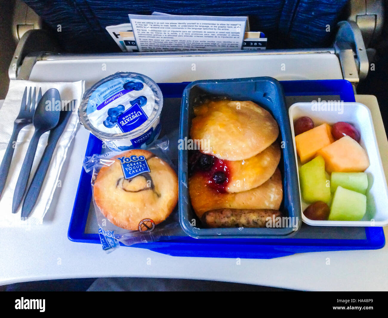 Detail, Tray, Airline Food, Snack, High Angle, ultra processed food ...