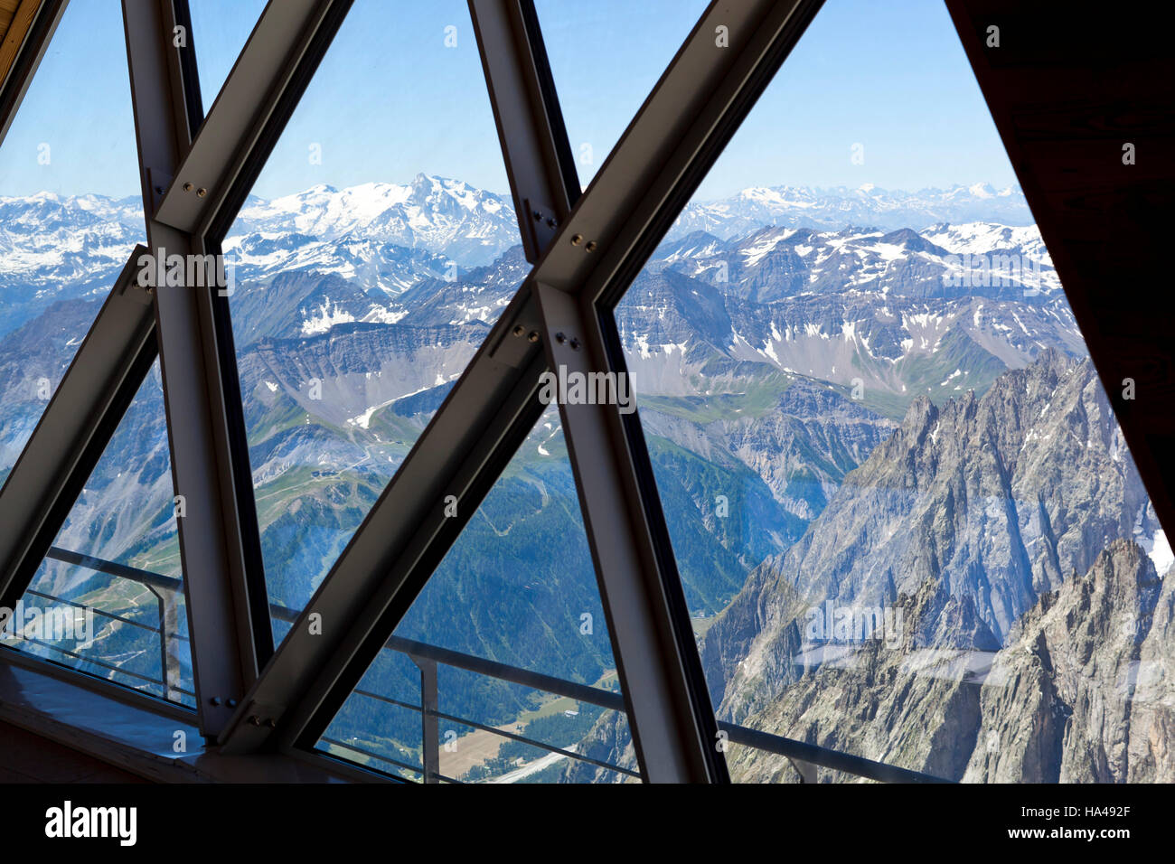 Valle d'Aosta Italy refuge punta Herbronner Monte Bianco Italy summer ...