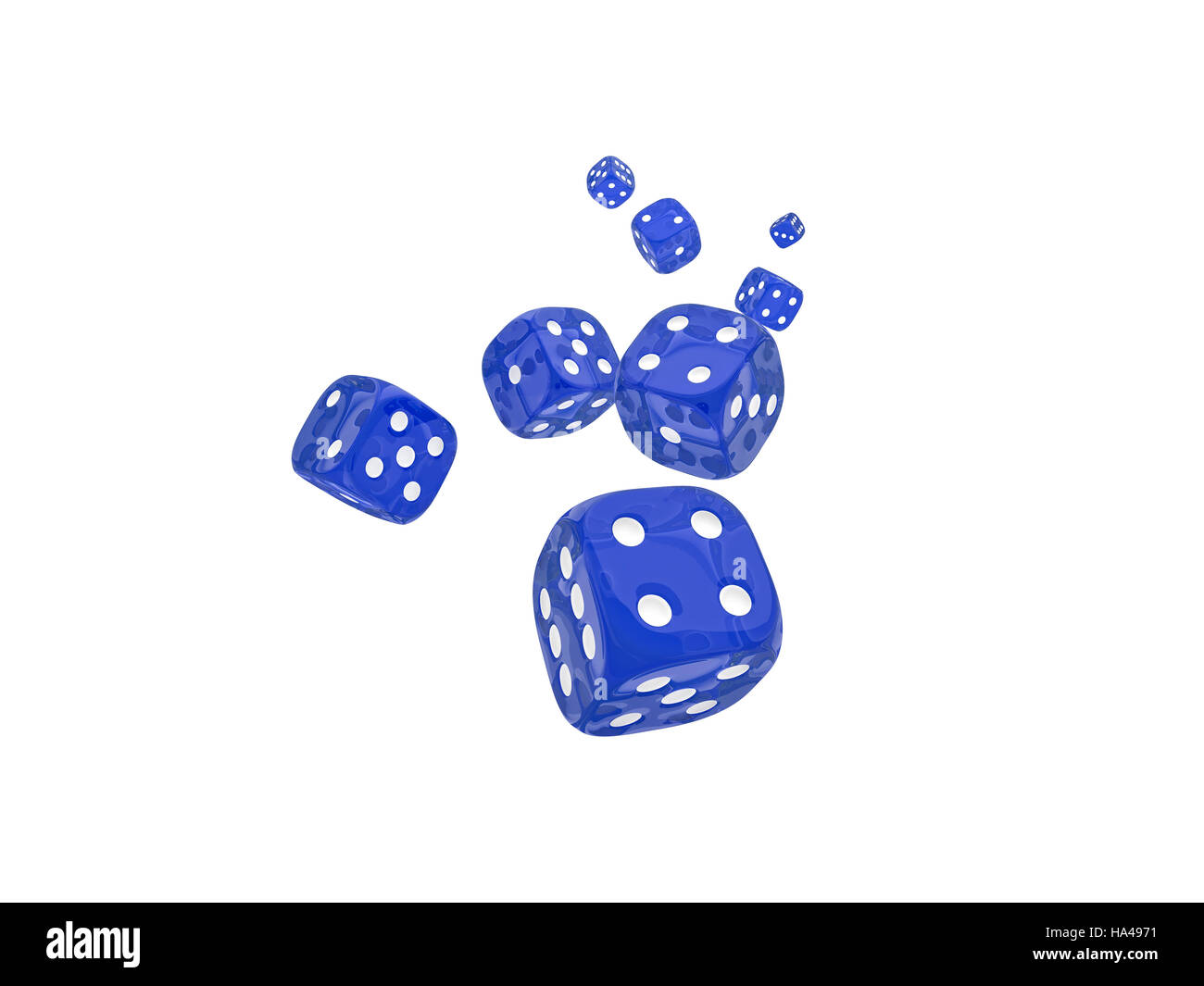 classic dice 3d rendering on white Stock Photo - Alamy