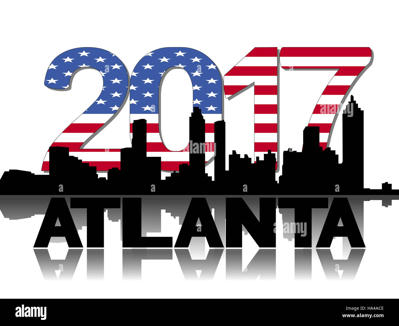 Atlanta city skyline Cut Out Stock Images & Pictures - Alamy