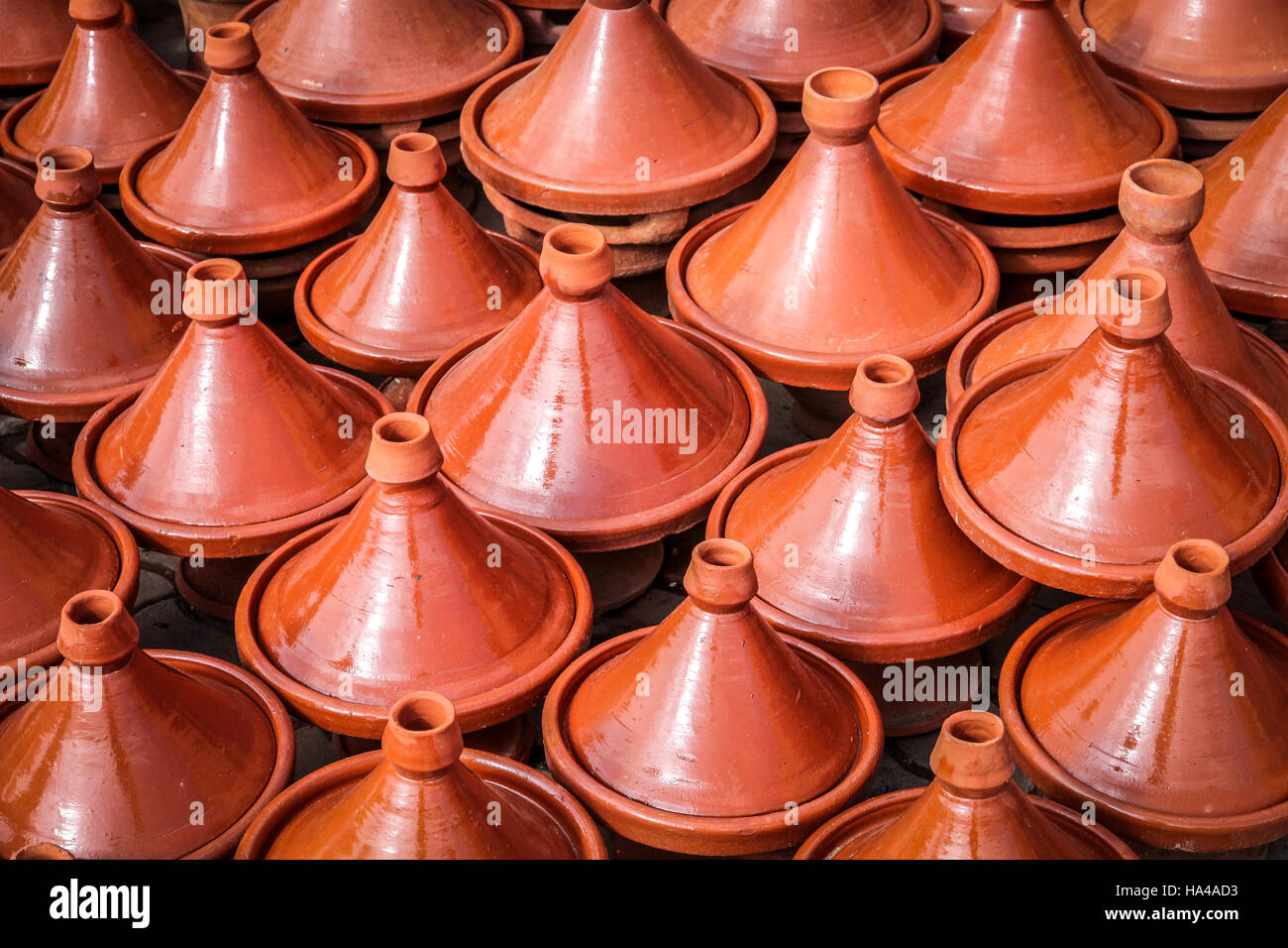Traditional moroccan tajine pots used for preparing moroccan food Stock ...