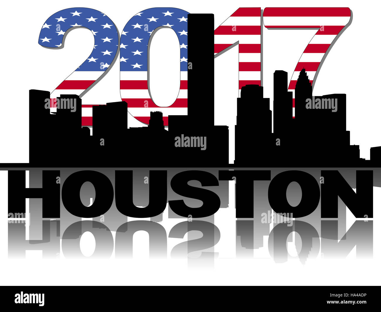 Houston skyline 2017 hi-res stock photography and images - Alamy