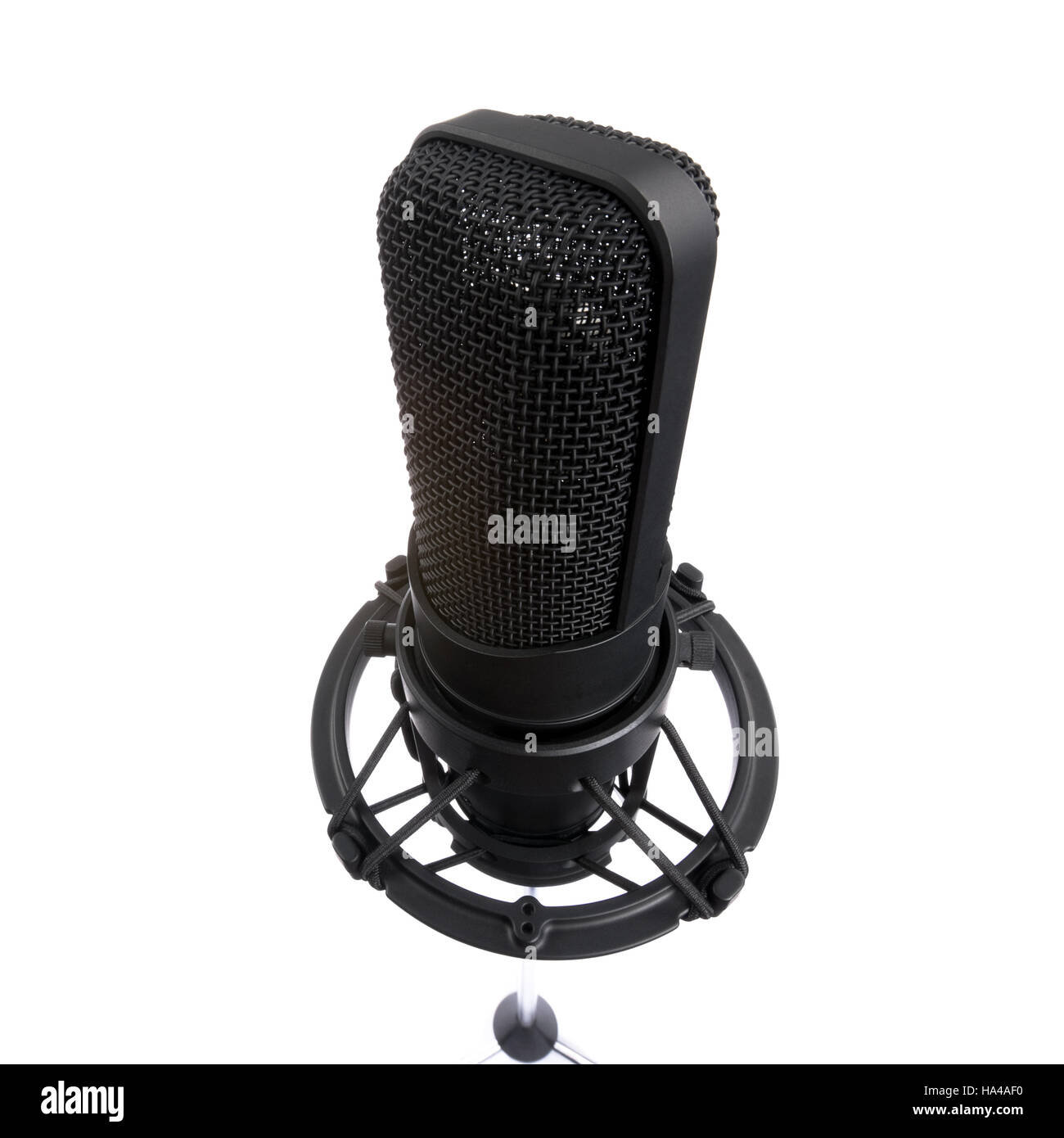 Microphone black isolated white hi-res stock photography and images - Alamy