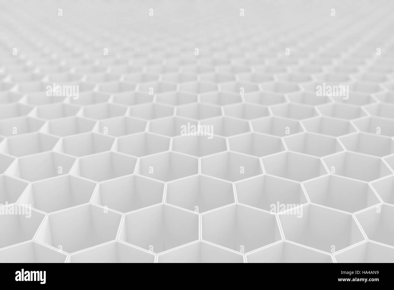 White geometric hexagonal abstract background. 3d rendering Stock Photo ...