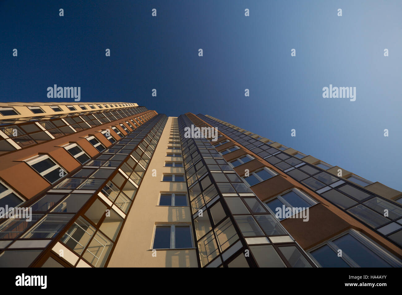 Unusual angle of building view Stock Photo - Alamy
