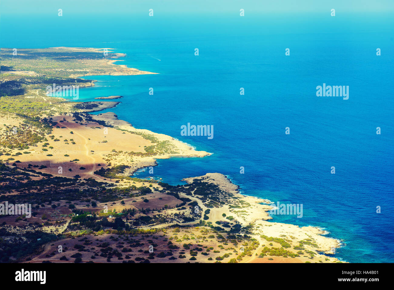 Cyprus coast view Stock Photo - Alamy