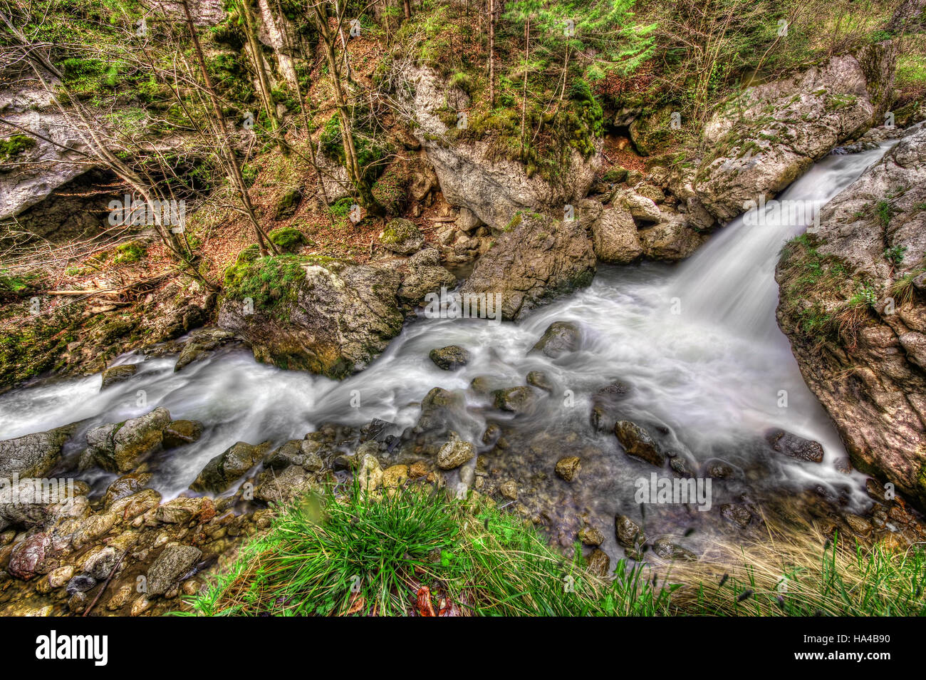 water stream and rocks Stock Photo - Alamy