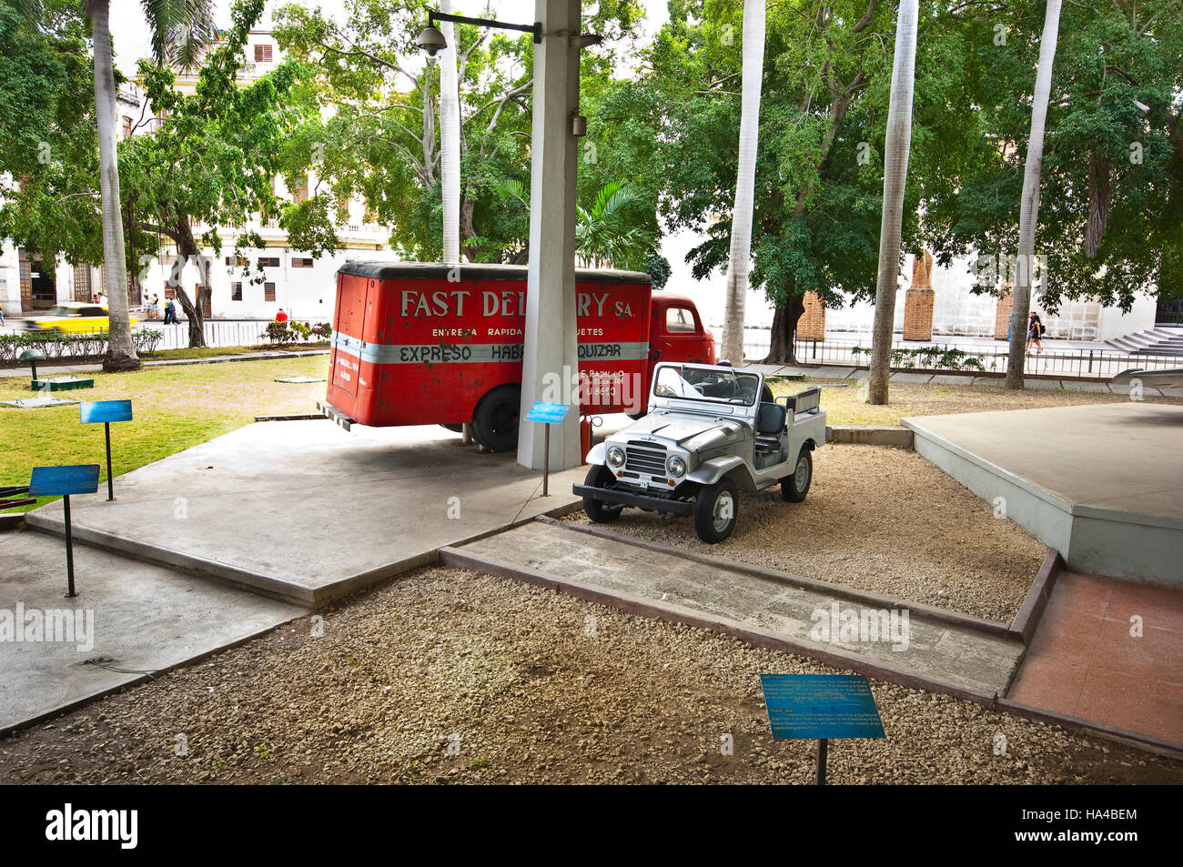 American motor cars from 1950's, Havana, Cuba. This van was used during ...