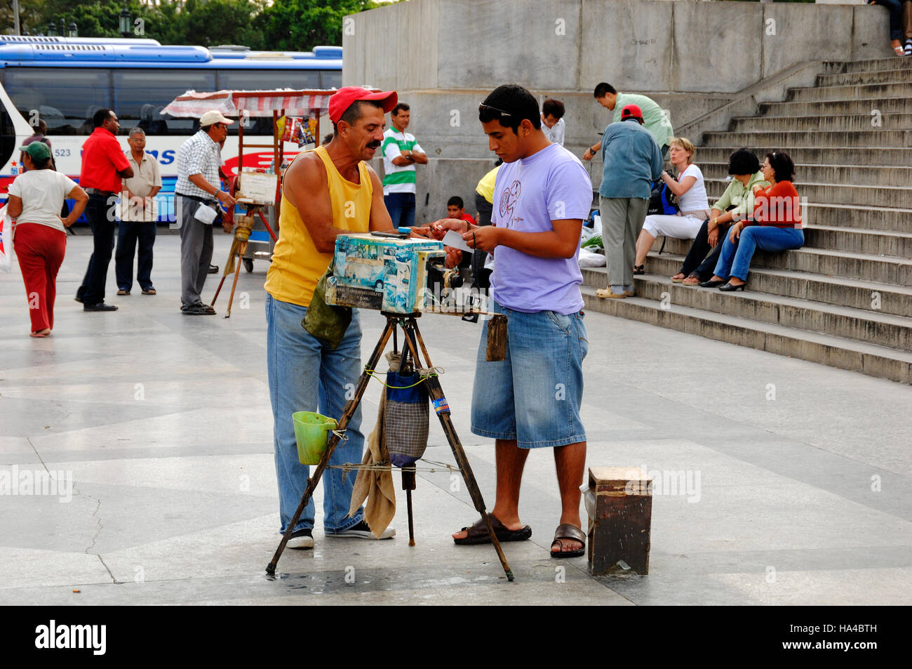 Caribbean tourist camera hi-res stock photography and images - Alamy