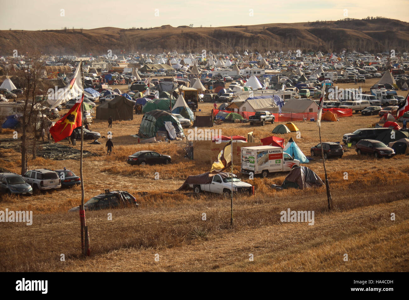 A view of the oceti sakowin camp hi-res stock photography and images ...