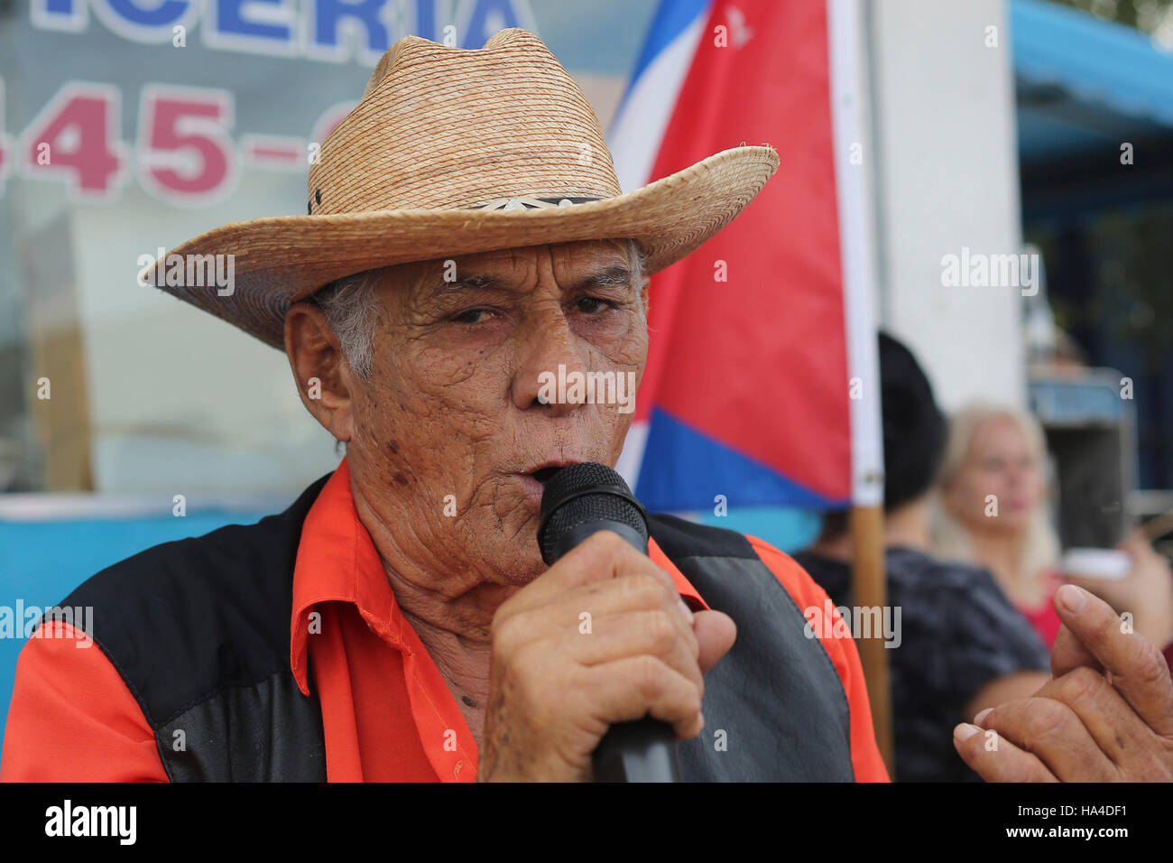 Miami, Florida, USA. 26th Nov, 2016. People celebrate death of cuban ...