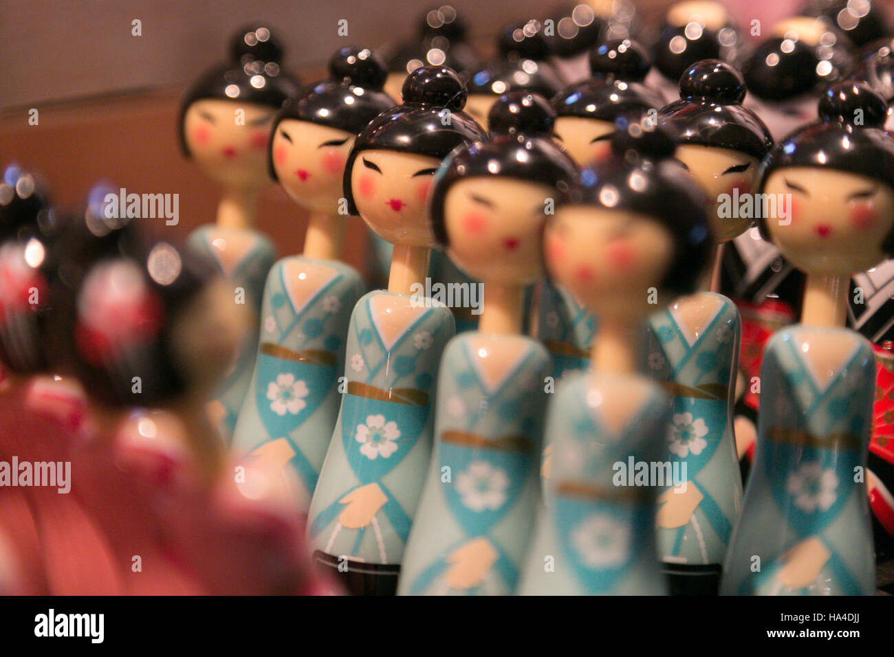 Traditional Japanese dolls on display during the Moshi Moshi Nippon ...