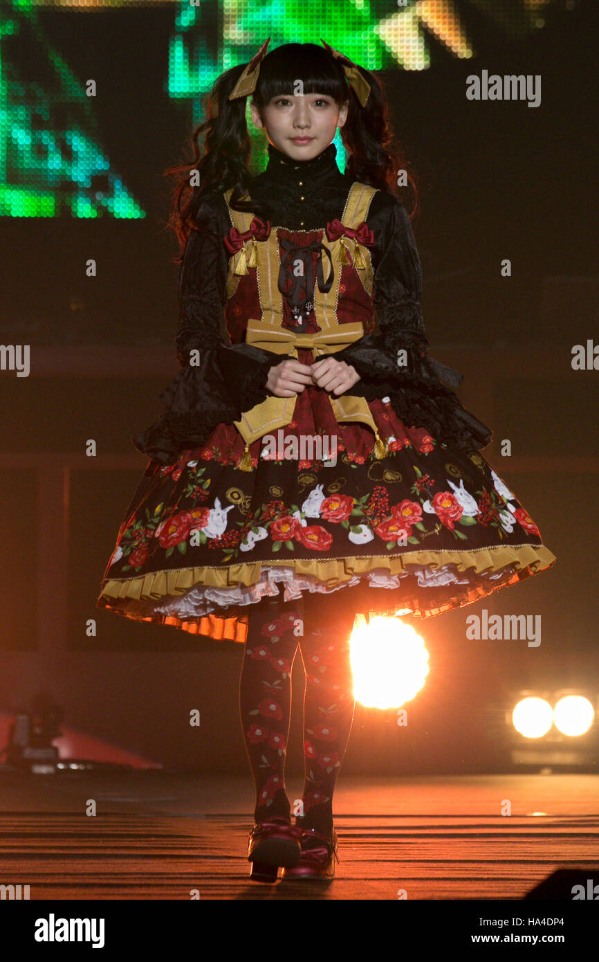 A model wearing fashion brand KERA walks down the catwalk during the ...