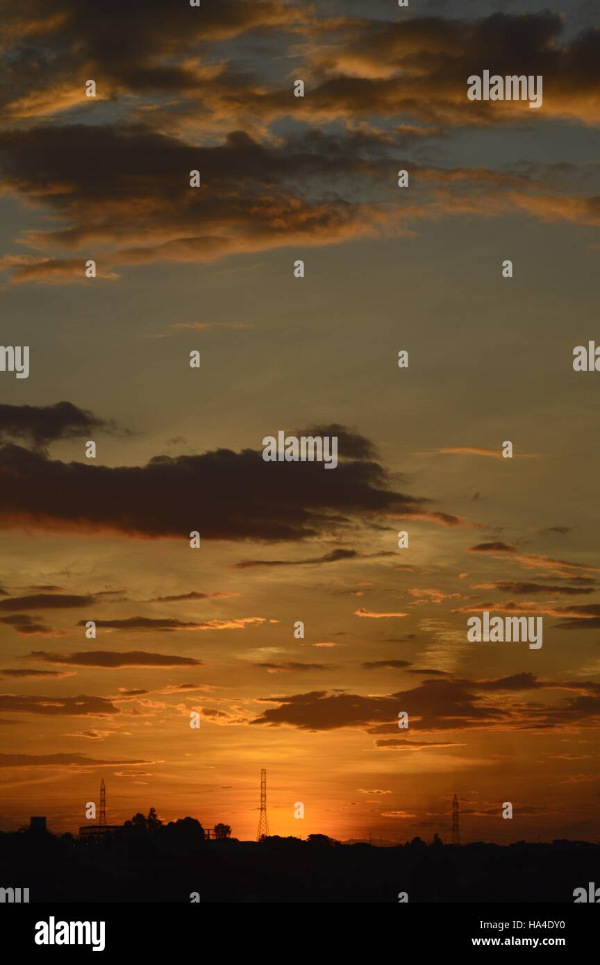 Venezuela. dramatic sunset Stock Photo - Alamy