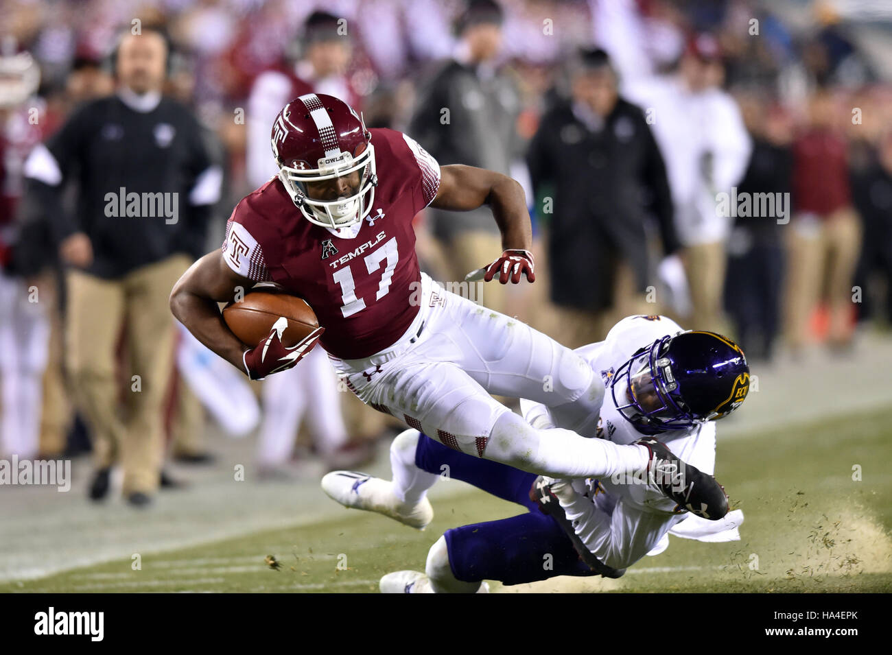 Philadelphia, Pennsylvania, USA. 26th Nov, 2016. Temple Owls wide ...