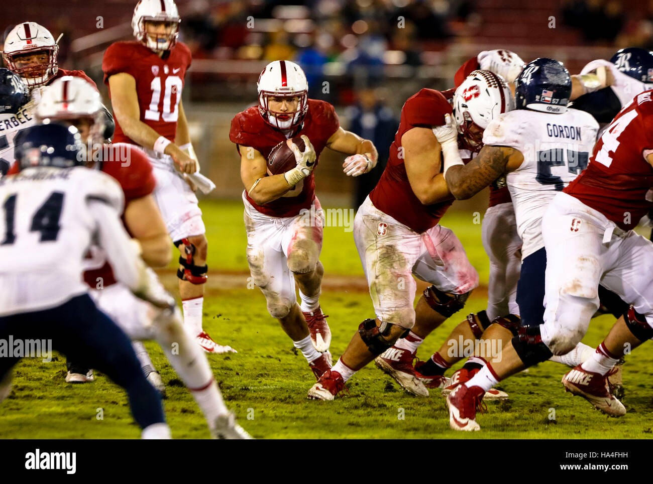 Palo Alto, California, USA. 26th Nov, 2016. Stanford Running Back ...