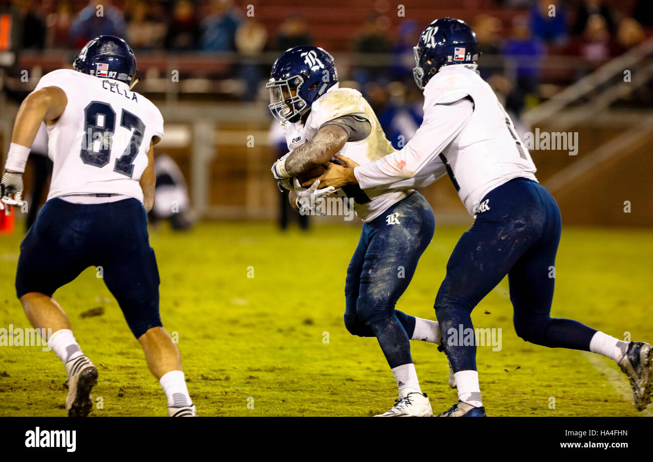 Palo Alto, California, USA. 26th Nov, 2016. Rice Running Back Sam ...