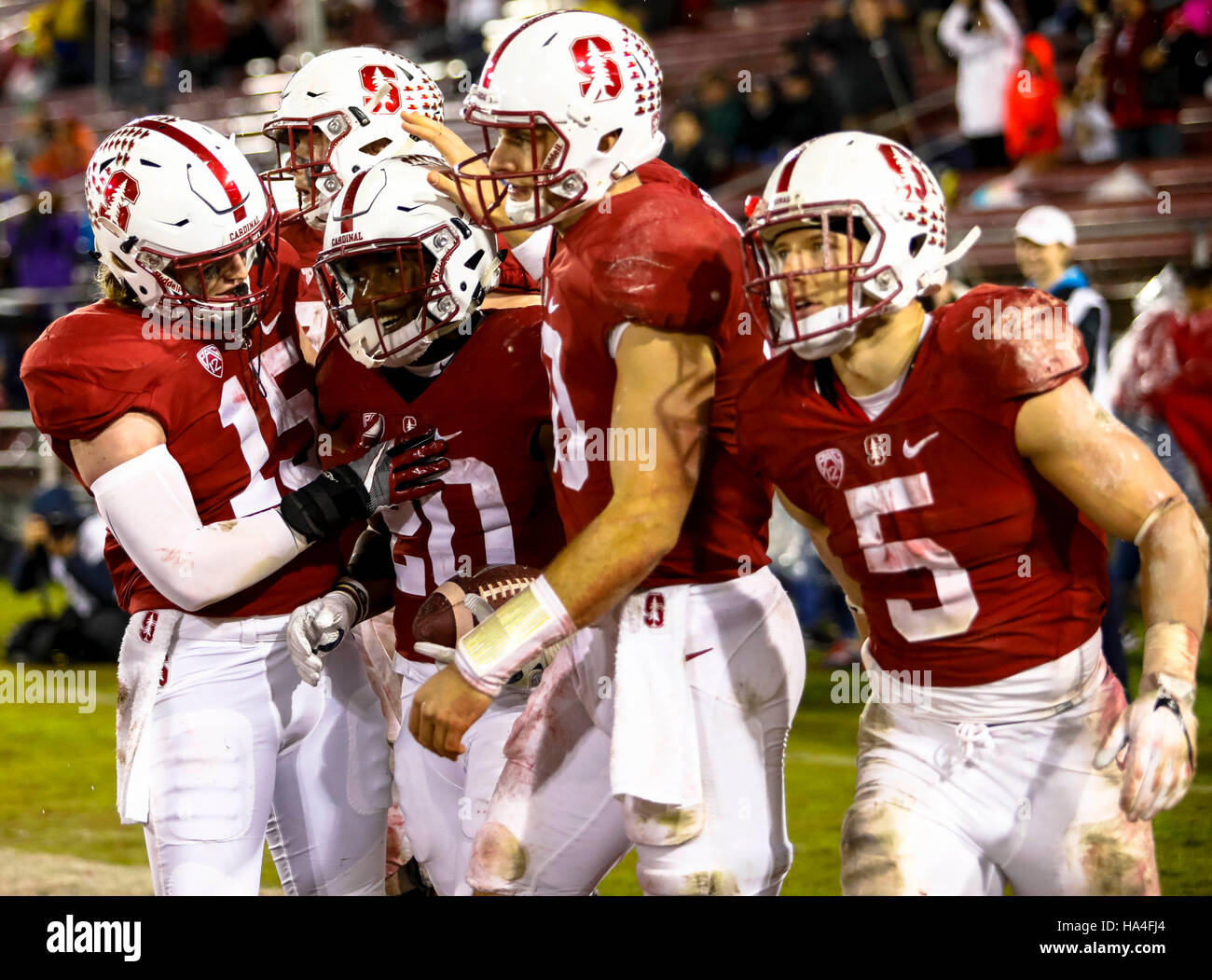 Palo Alto, California, USA. 26th Nov, 2016. Stanford Running Back Bryce ...