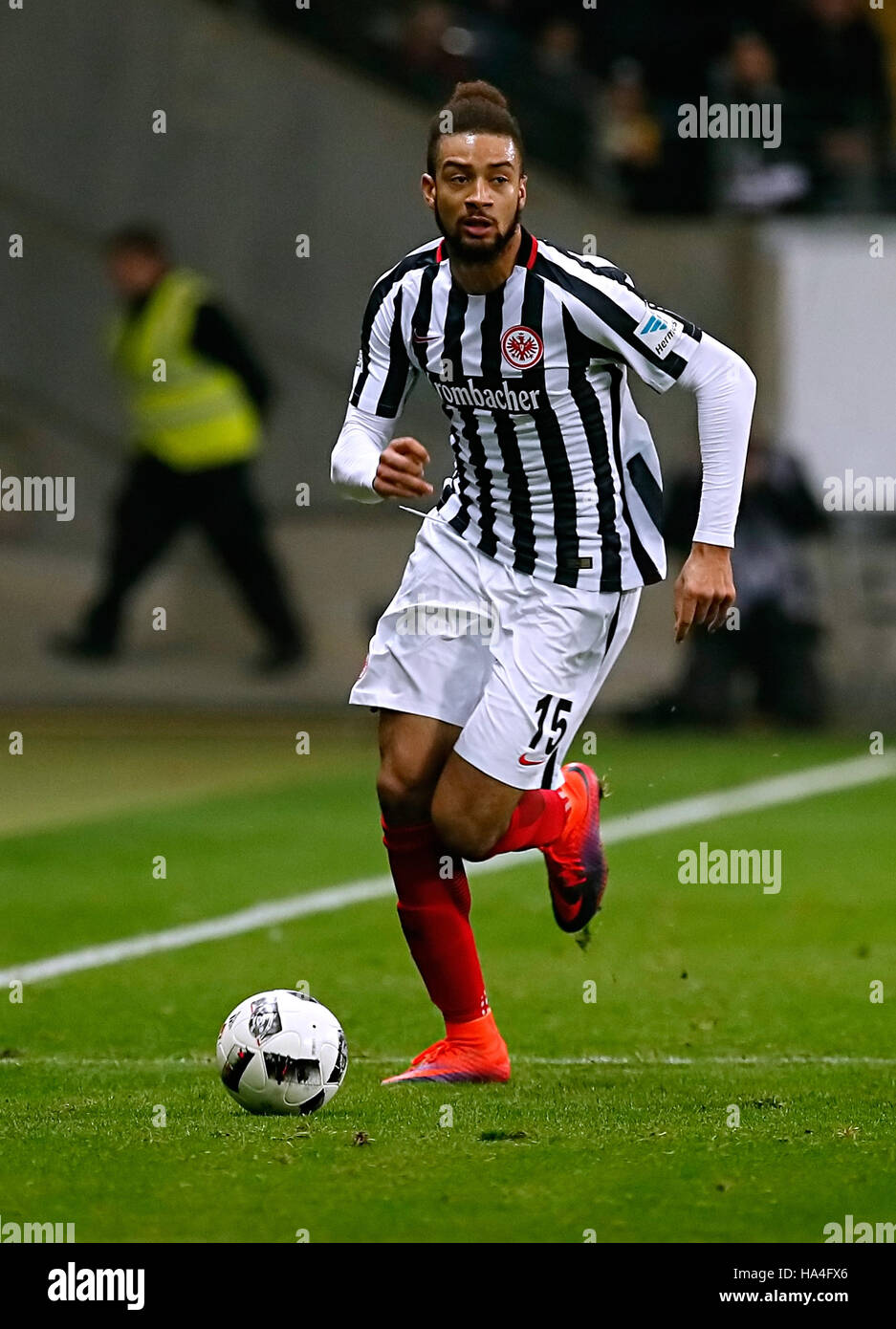 Frankfurt, Germany. 26th Nov, 2016. Frankfurt's Michael Hector with the ...