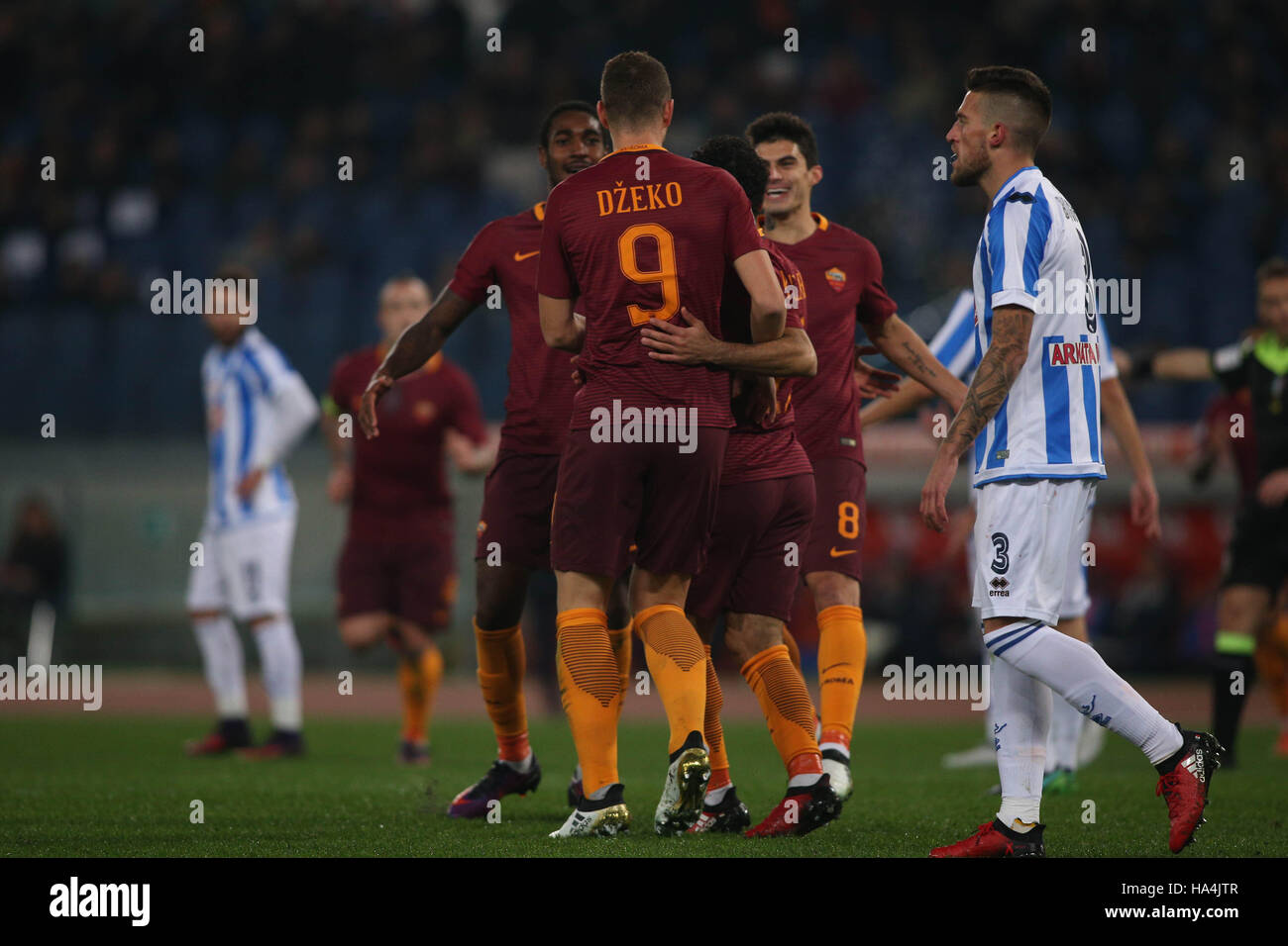 Olympic Stadium, Rome, Italy. 27th Nov, 2016. Serie A Football. Roma ...