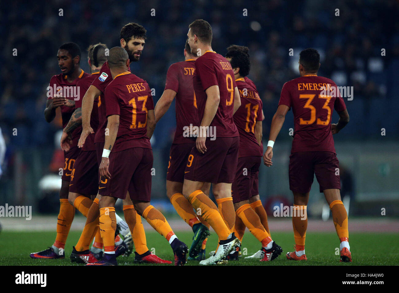 Olympic Stadium, Rome, Italy. 27th Nov, 2016. Serie A Football. Roma ...