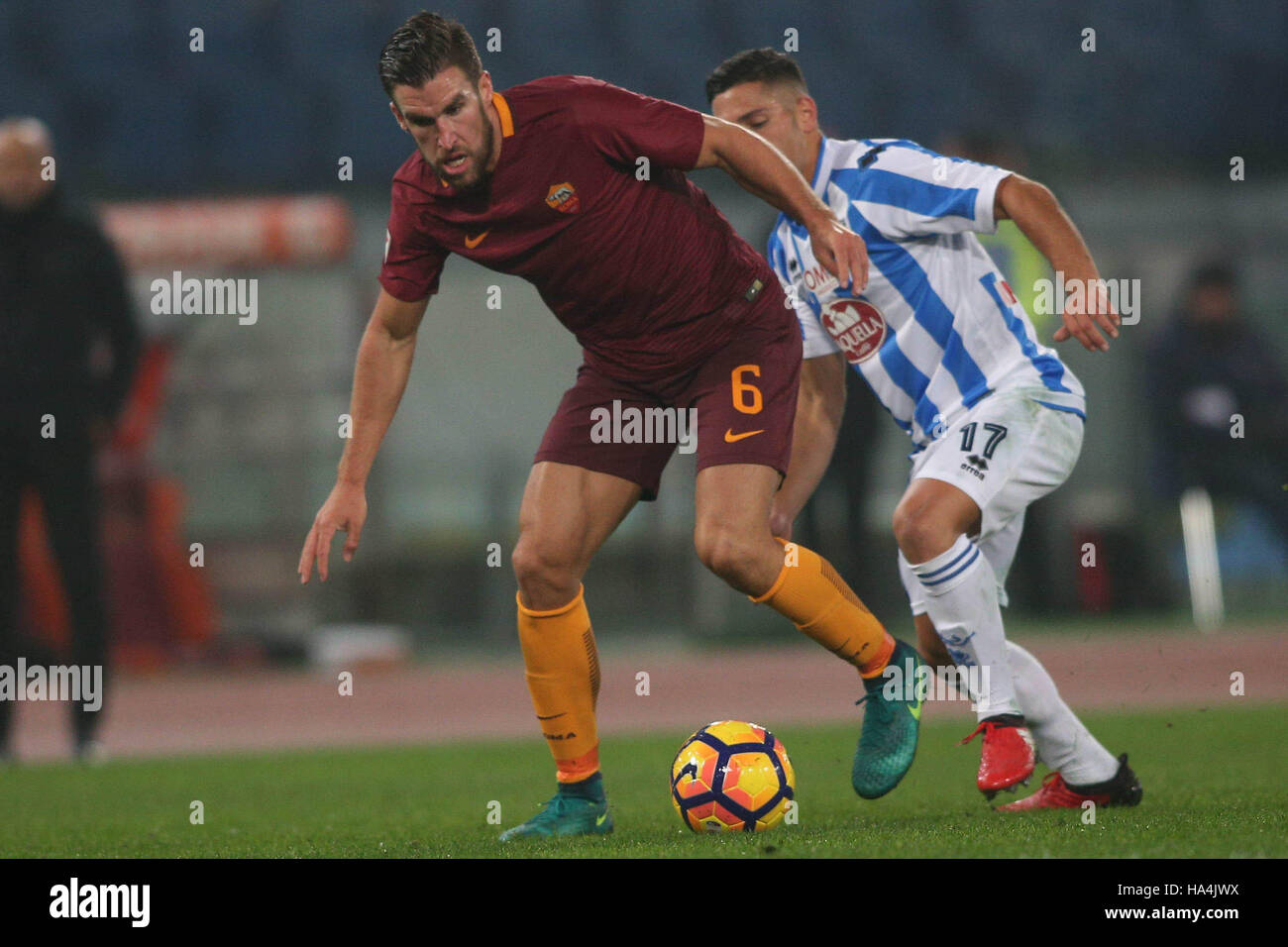 Olympic Stadium, Rome, Italy. 27th Nov, 2016. Serie A Football. Roma ...