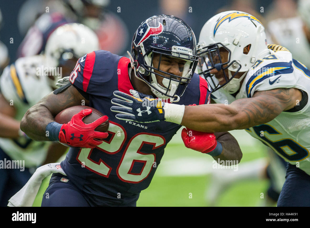 Houston, Texas, USA. 27th Nov, 2016. Houston Texans running back Lamar ...