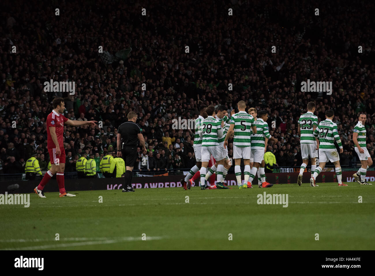 Aberdeen v Celtic, Betrfred League Cup Final, Glasgow, UK. 27th Nov ...