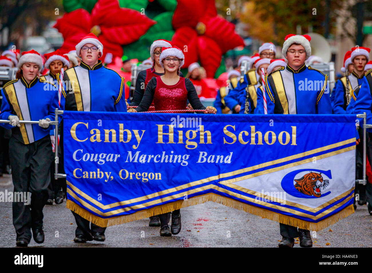 Portland, Oregon, USA - November 25, 2016: Canby High School Marching ...