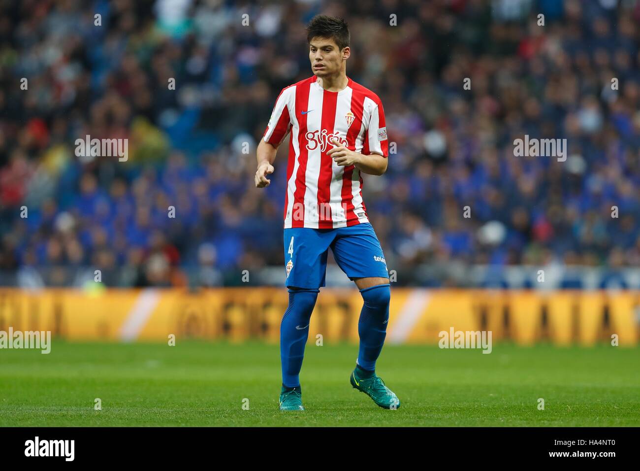 Madrid, Spain. 26th Nov, 2016. Jorge Mere (Gijon) Football/Soccer ...