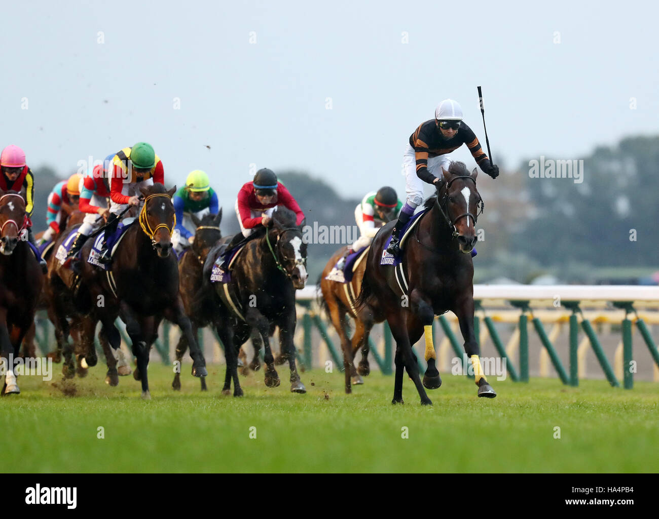 Tokyo, Japan. 27th Nov, 2016. Japanese jockey Yutaka Take riding ...