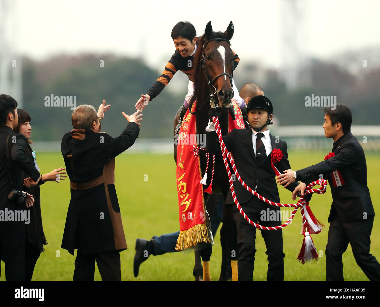 Tokyo, Japan. 27th Nov, 2016. Japanese jockey Yutaka Take riding ...