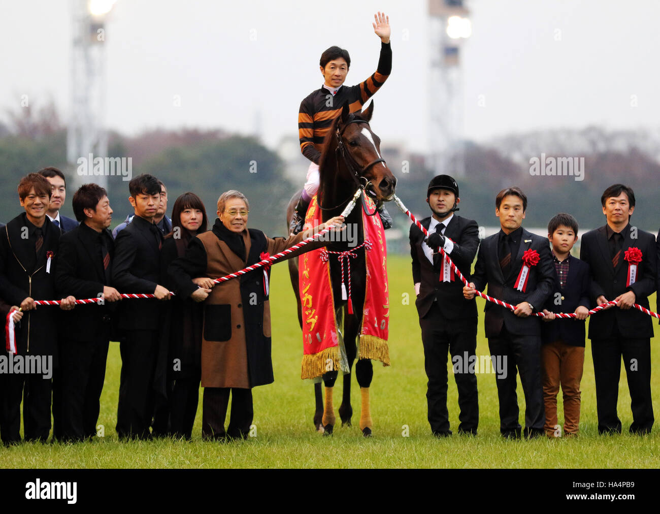 Tokyo, Japan. 27th Nov, 2016. Japanese jockey Yutaka Take riding ...