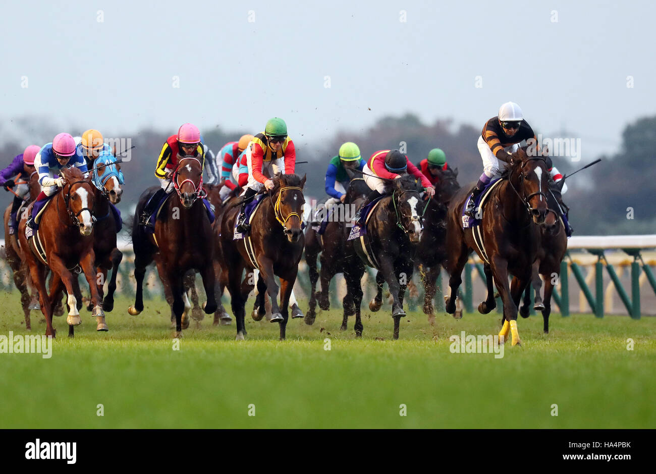 Tokyo, Japan. 27th Nov, 2016. Japanese jockey Yutaka Take riding ...