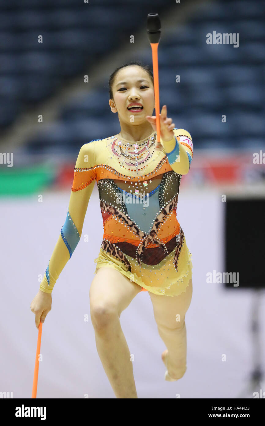 st Yoyogi Gymnasium, Tokyo, Japan. 26th Nov, 2016. Karin Koike, Rhythmic Gymnastics : All Japan ...