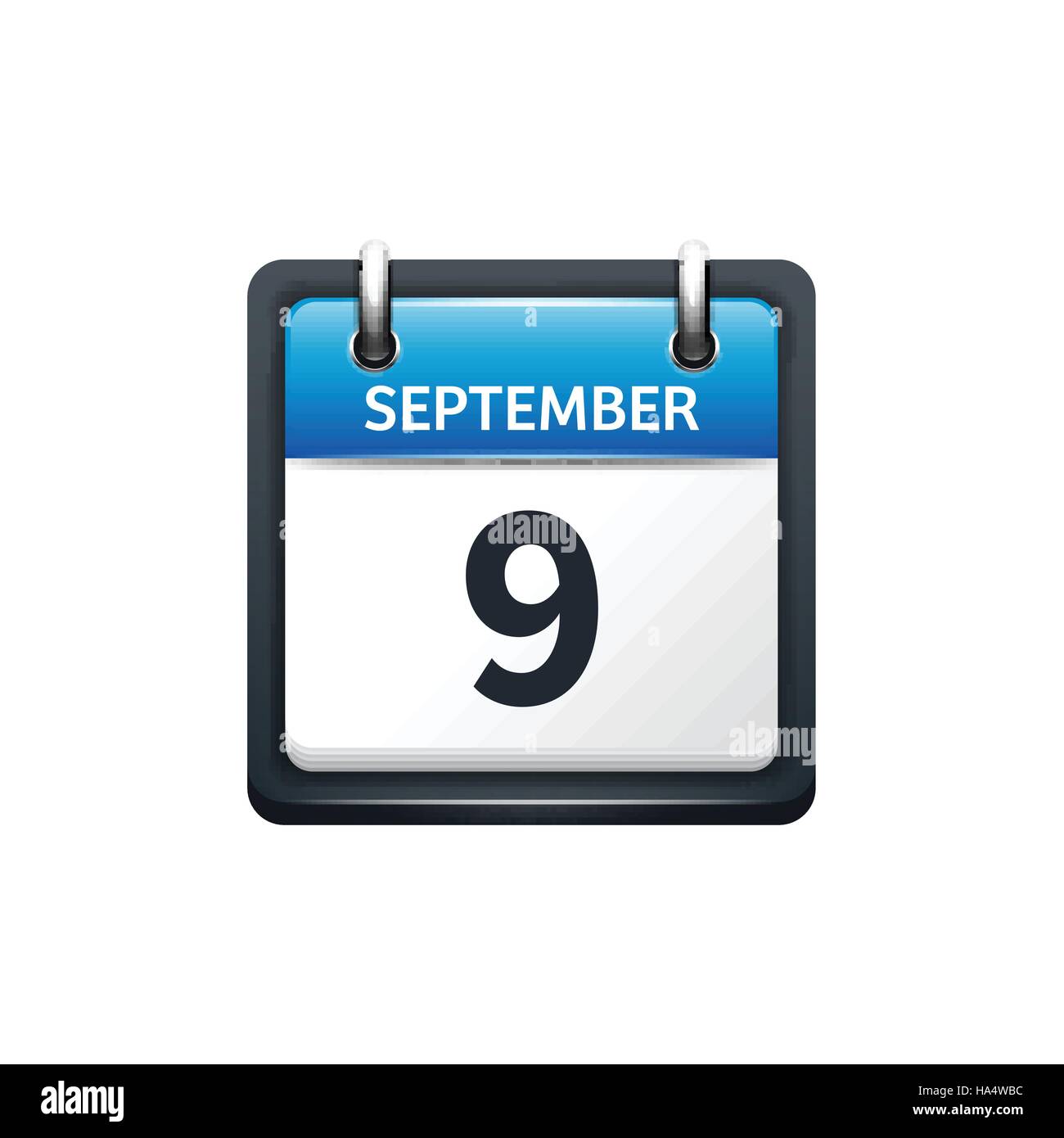 September 11. Isometric Calendar Icon With Shadow.Vector Illustration ...