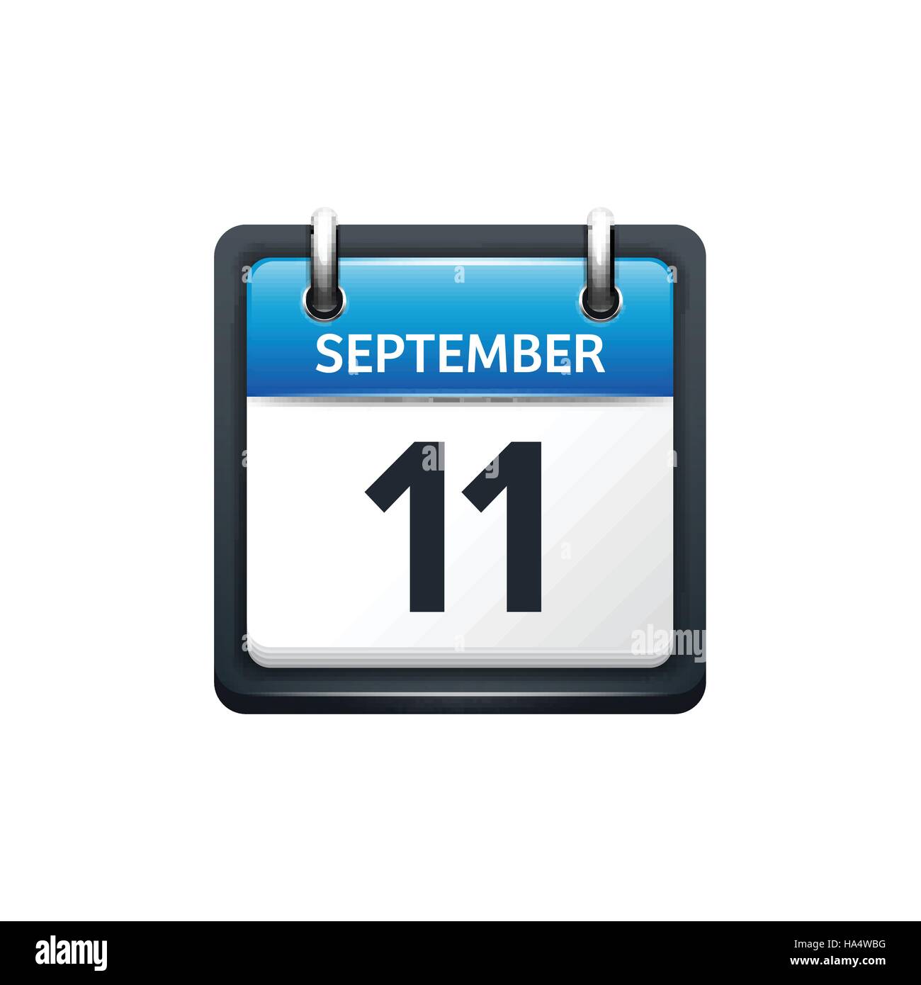September 13. Isometric Calendar Icon With Shadow.Vector Illustration ...