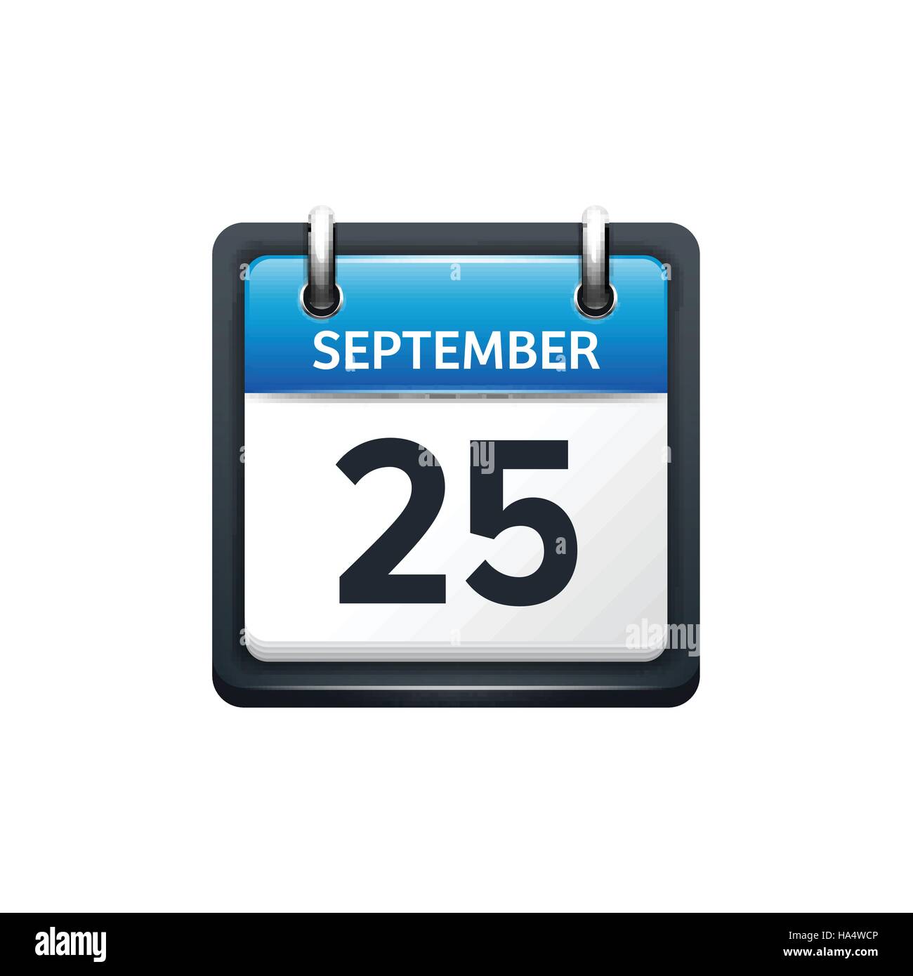 September 27. Isometric Calendar Icon With Shadow.Vector Illustration ...
