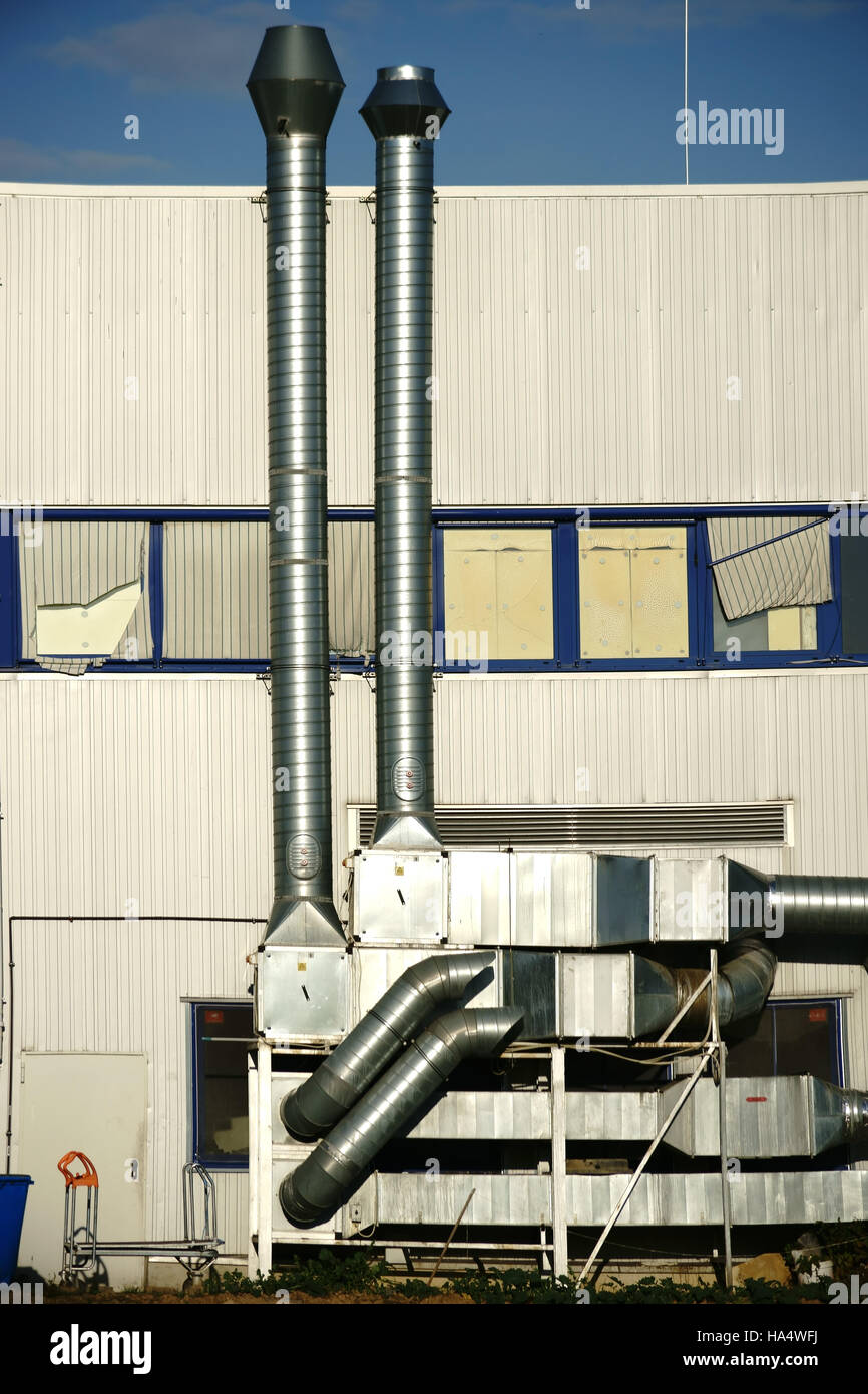 Ventilation system public building Stock Photo - Alamy