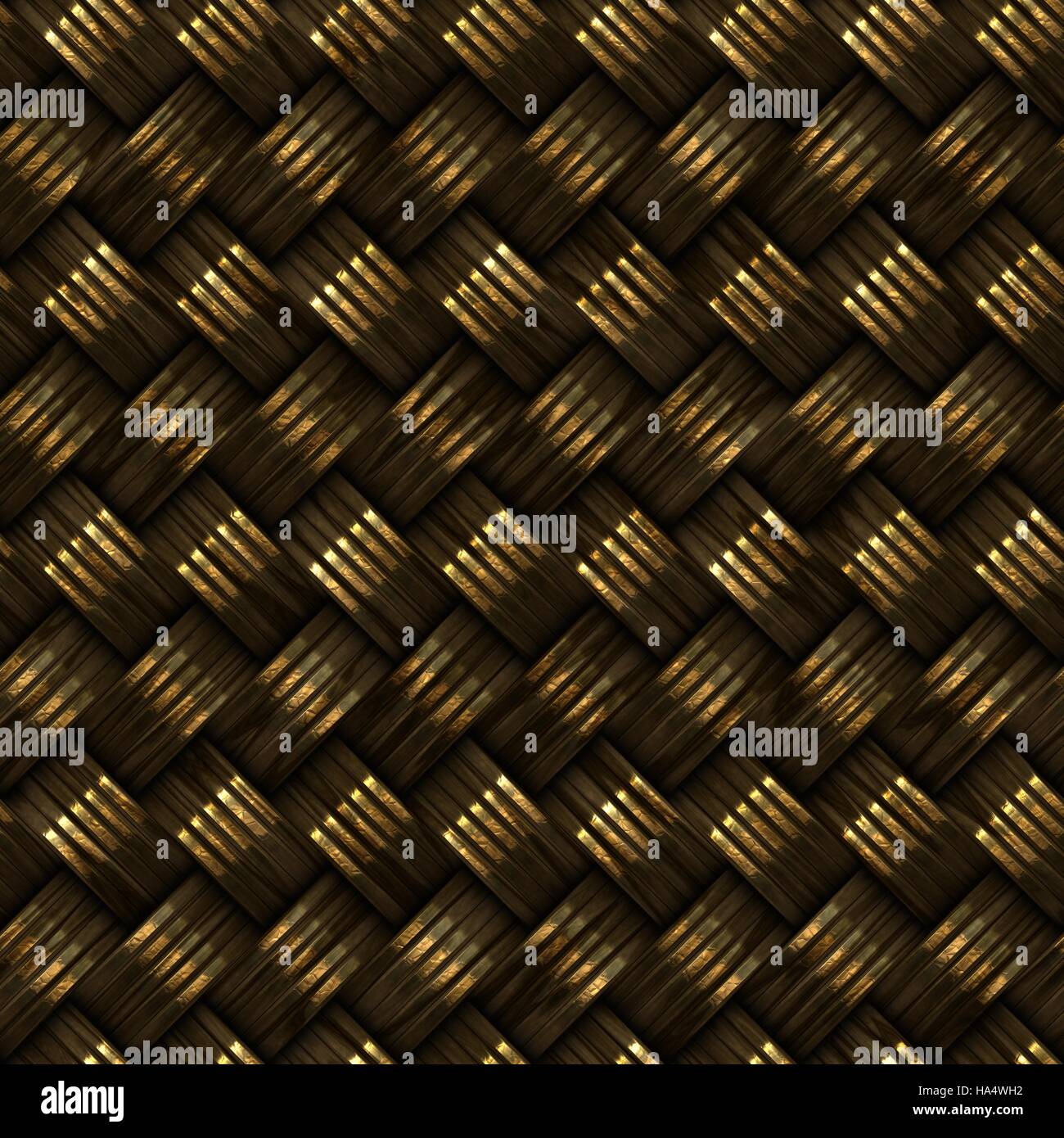 Raster Seamless Golden Basket Twill Weave Pattern Stock Photo - Alamy