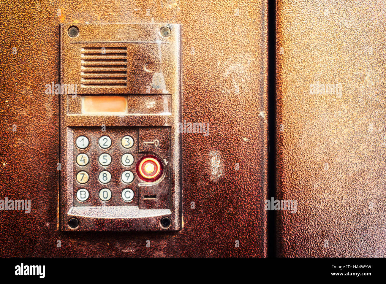 Electronic keypad security door lock hi-res stock photography and ...