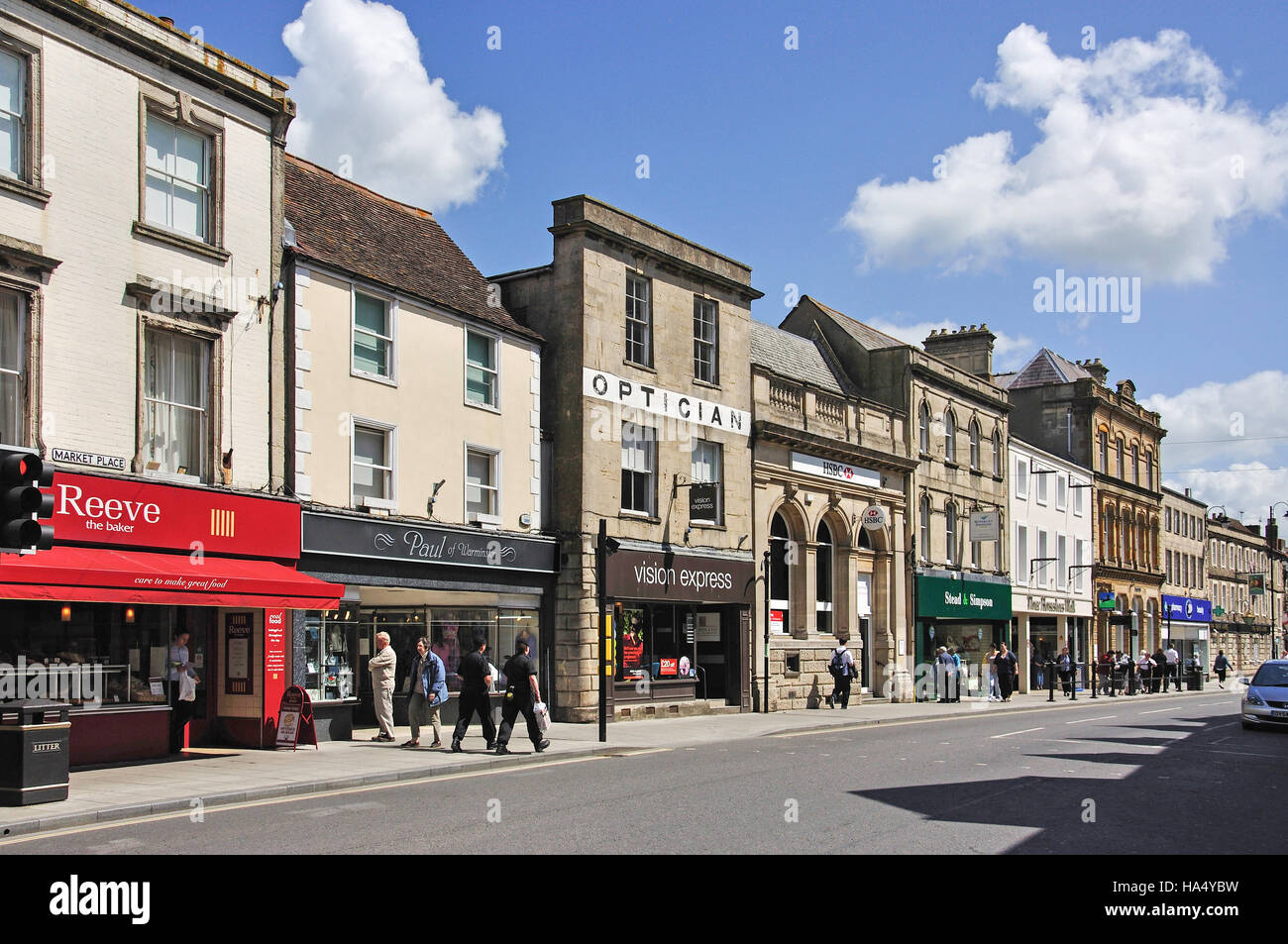 Market Place, Warminster, Wiltshire, England, United Kingdom Stock ...