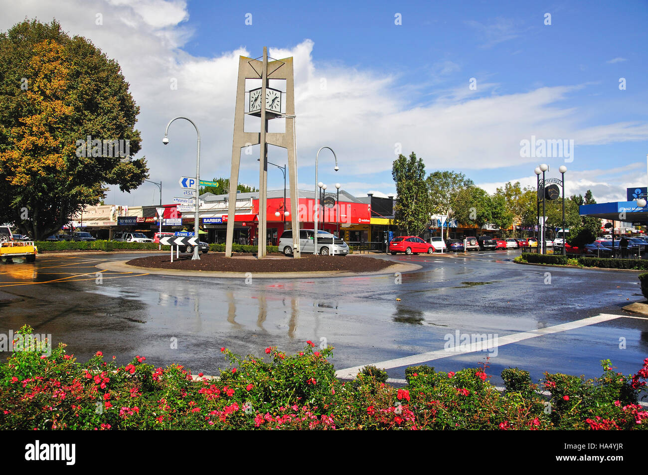 Clock tower, Broadway, Matamata, Waikato Region, North Island, New ...