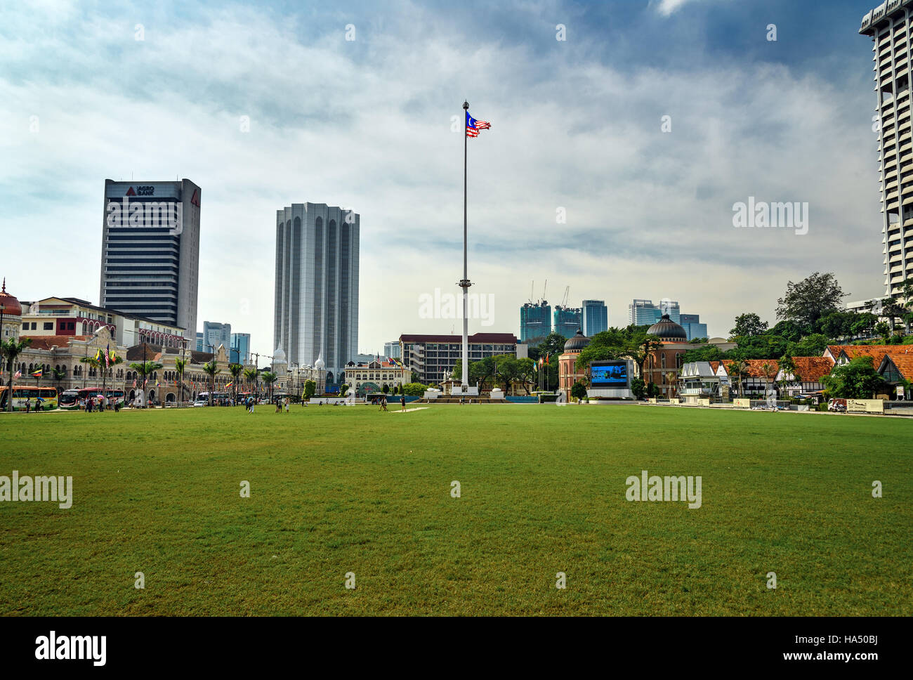 Merdeka square, Independence Square or Dataran Merdeka in the center of ...
