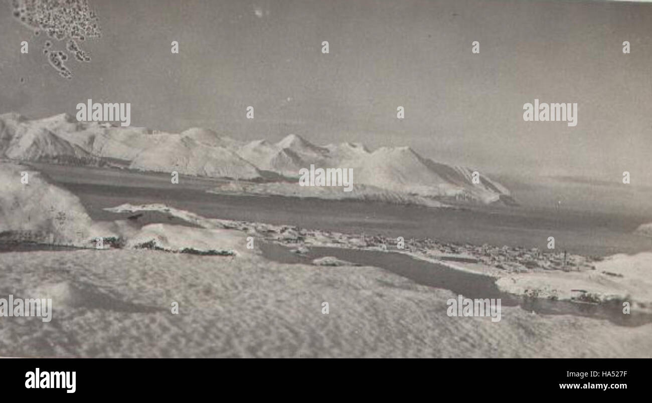 A historic photo from Alaska showcasing a World War II site ...