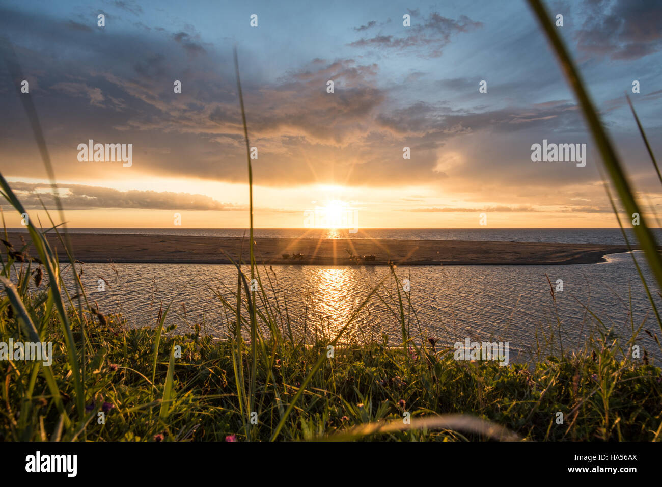 Marine debris in Alaska's coastal areas is the focus of this image. It ...
