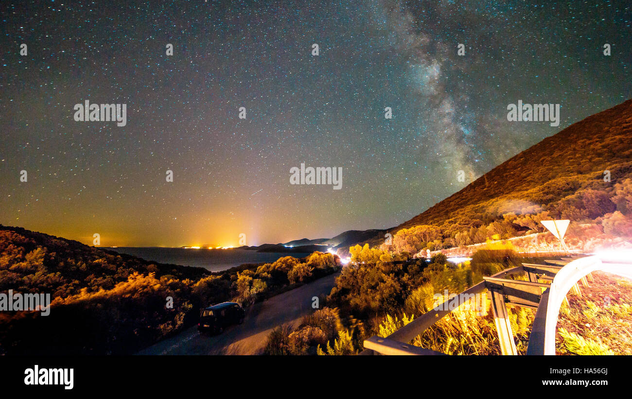 Milkyway over sea night hi-res stock photography and images - Alamy